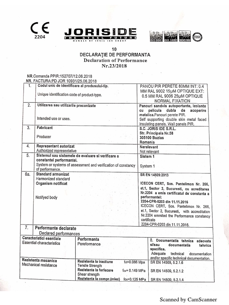 Joriside - Panouri Perete PIR - Bs2d0 | PDF
