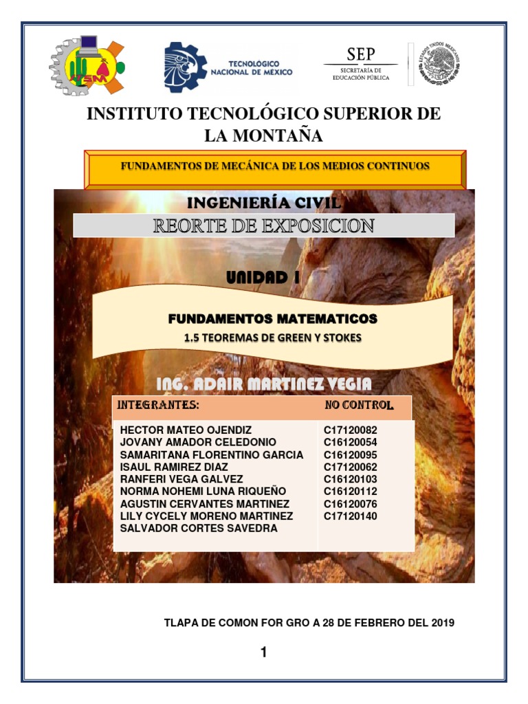 Teoremas de Green y Stokes | PDF | Integral | Topología diferencial Teoremas de Green y Stokes | PDF | Integral | Topología diferencial