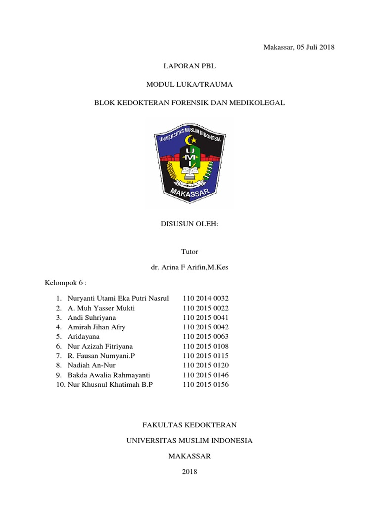 Laporan PBL Modul 1 | PDF