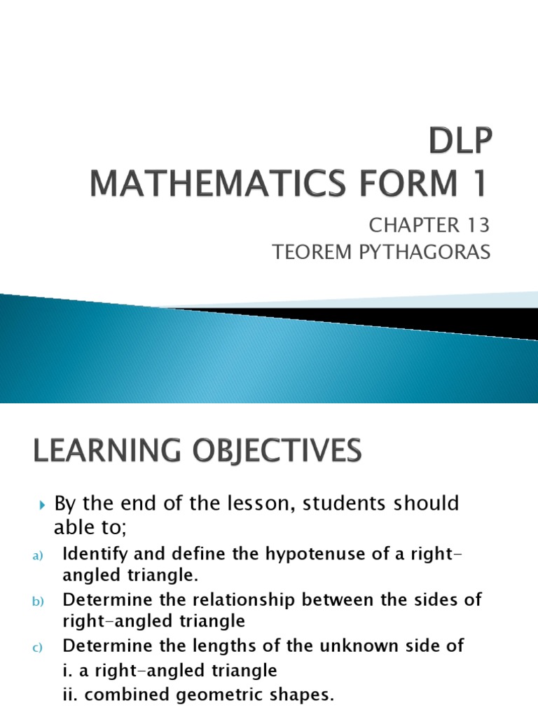 DLP Mathematics Form 1 | PDF