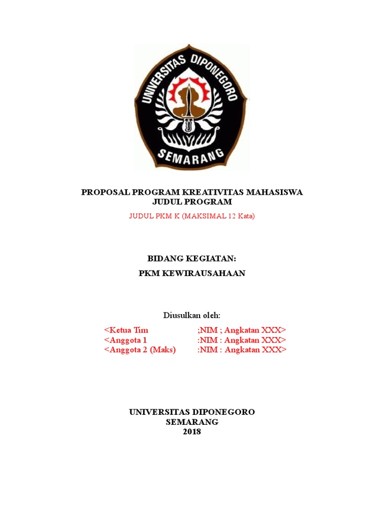 Template PKM K 2019 | PDF