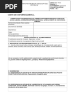 7 Formatos Comite de Convivencia Laboral | PDF | Votación | Elecciones