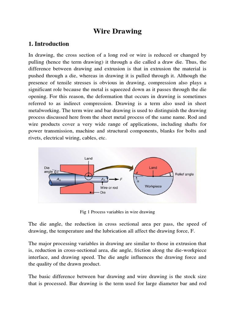 Wire Drawing | PDF | Wire | Annealing (Metallurgy)