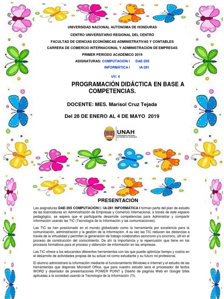 Programación Académica Computación I - Informática 1 Pac 2019 PDF | PDF | Tecnología de ...