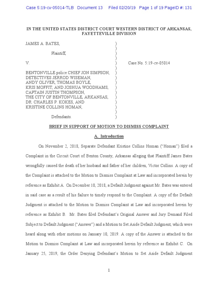 Motion to Dismiss | Collateral Estoppel | Res Judicata