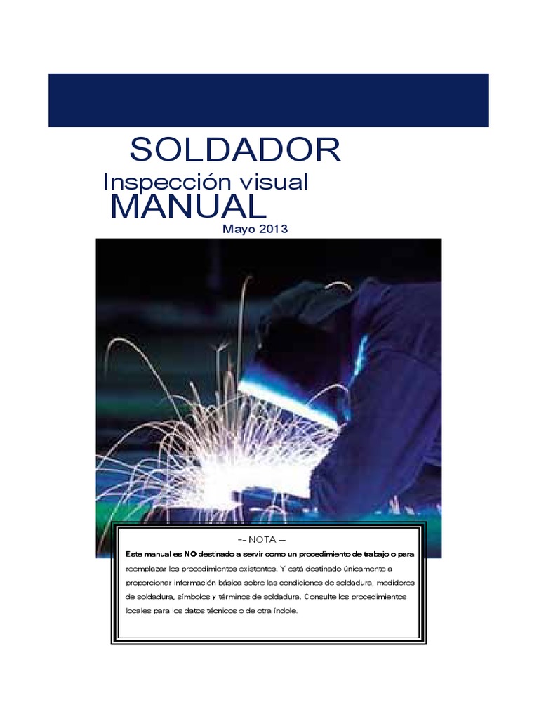 Manual de Inspección Visual de Soldadura | PDF | Soldadura | Construcción