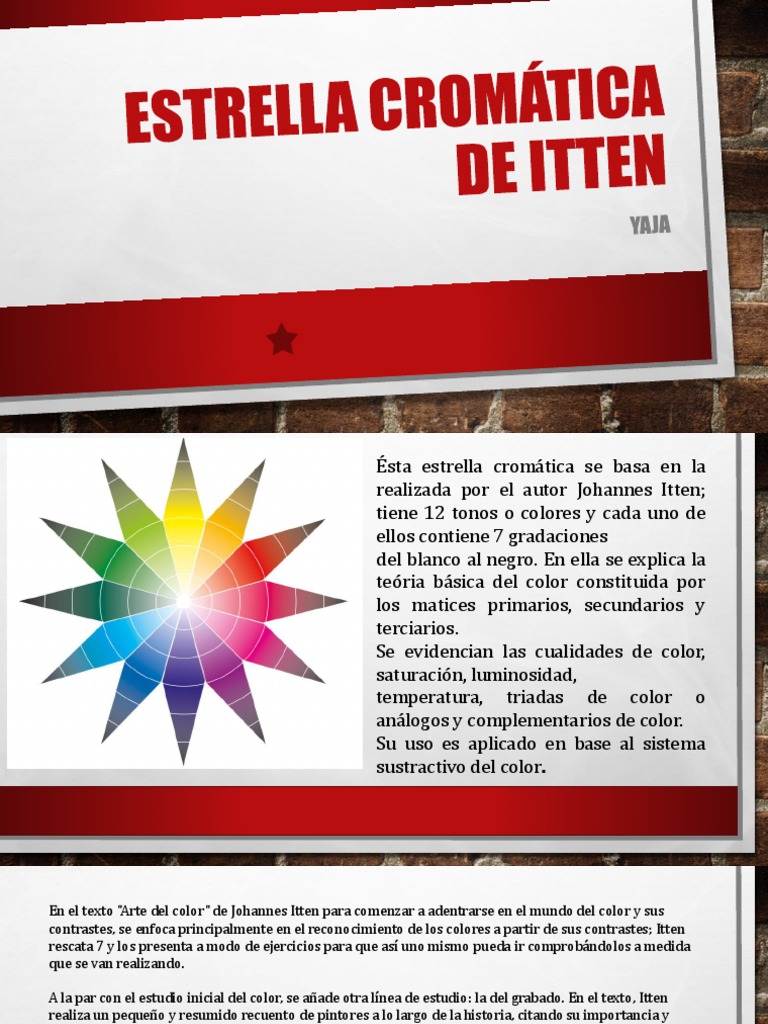 Estrella Cromática de Itten | PDF | Color | Amarillo