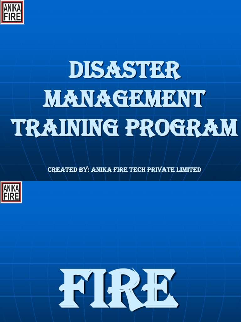 Disaster Management Training | PDF | Emergency Evacuation | Fires