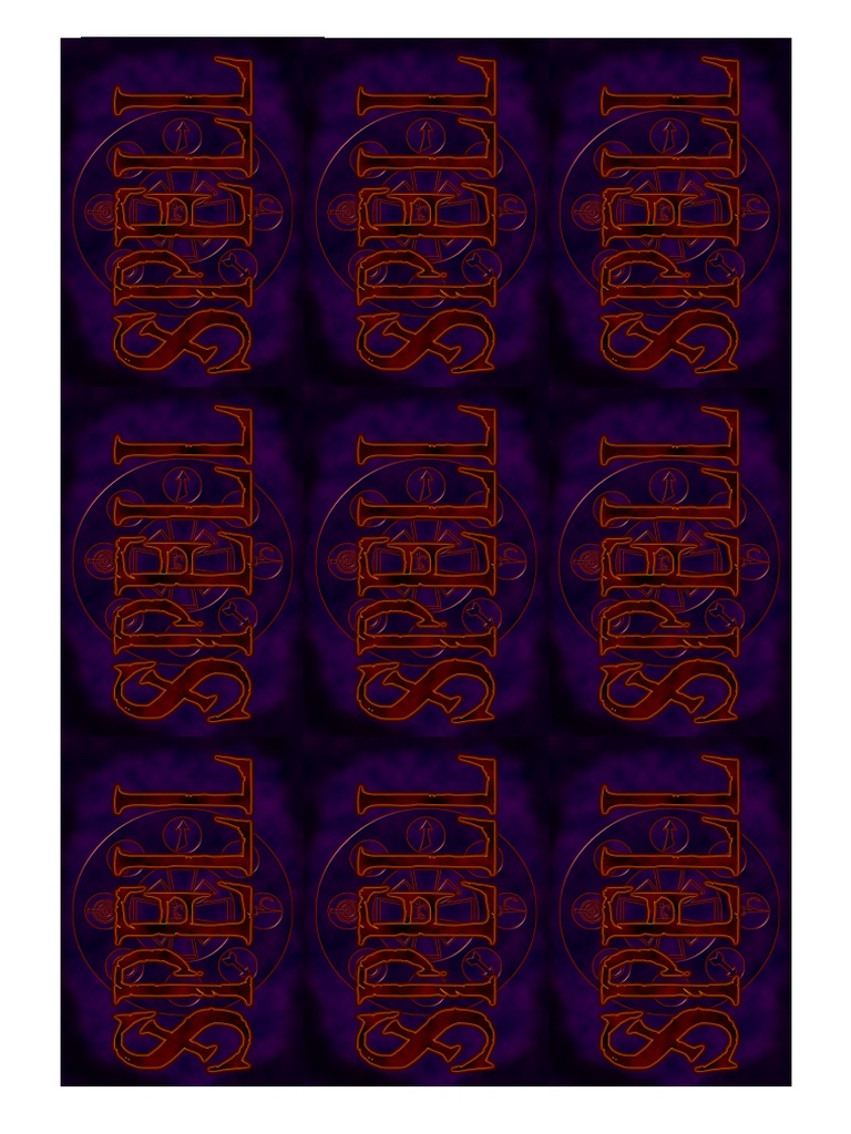 Warhammer Quest Spell Cards | PDF | Magician (Fantasy) | Sword