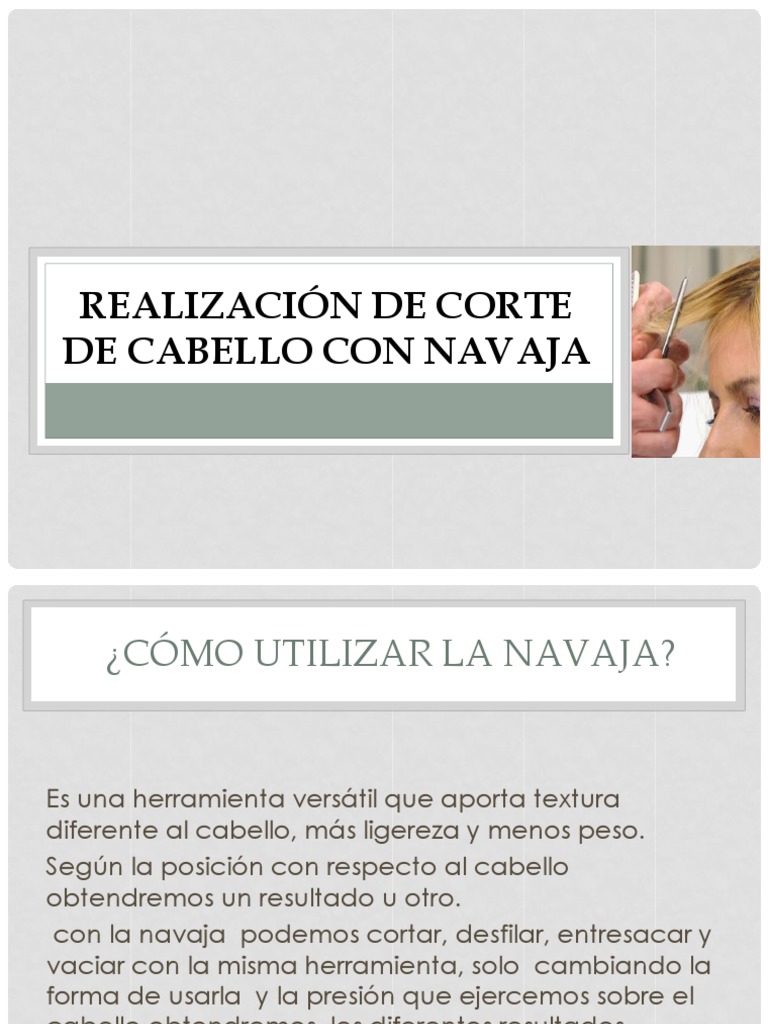 Realización de Corte de Cabello Con Navaja | PDF | Pelo | Naturaleza