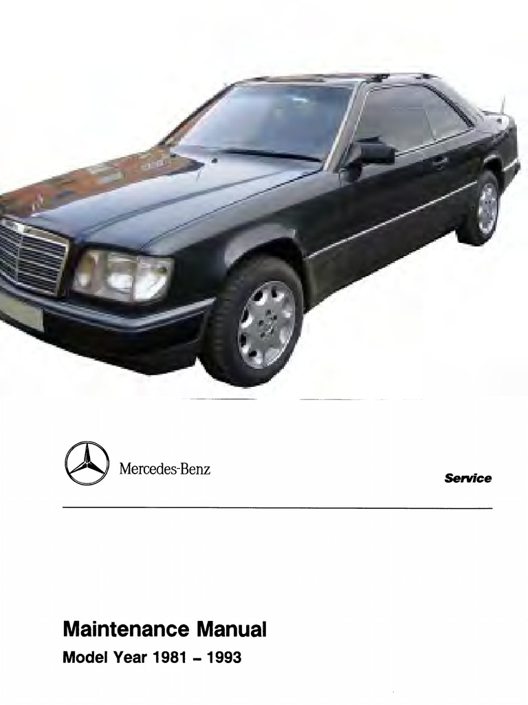 (MERCEDES BENZ) Manual de Taller Mercedes Benz Modelos 1981-1993 PDF | PDF