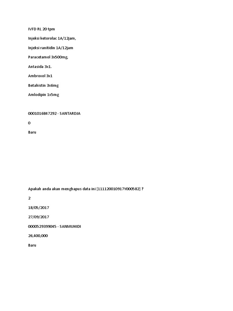 IVFD RL 20 TPM | PDF