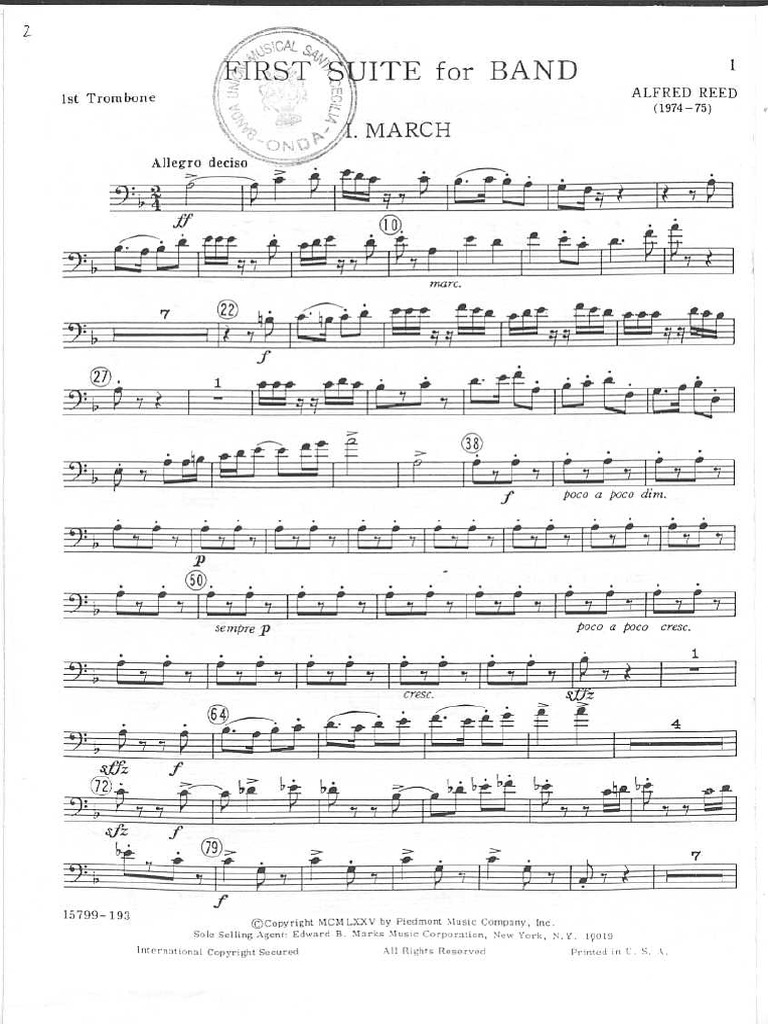 1ra Suite For Band (Alfred Reed PDF | PDF