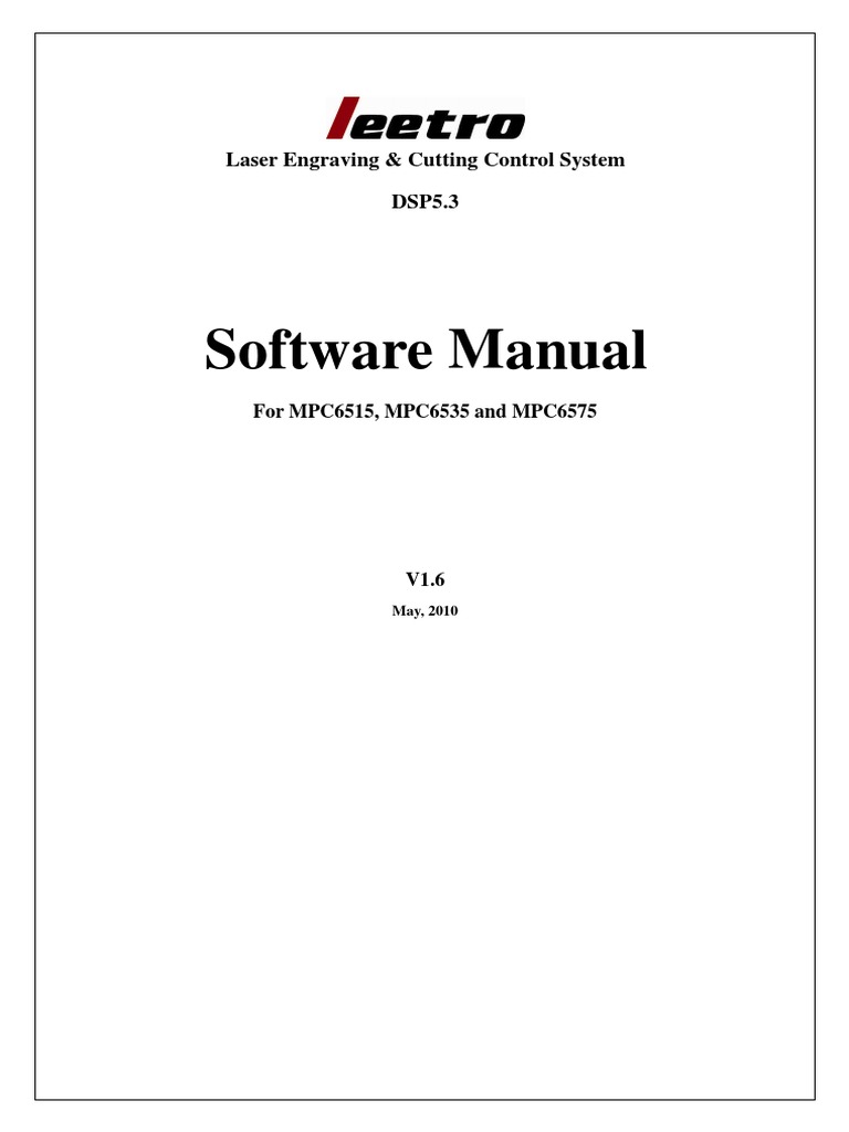 MPC6535&6565 (DSP5.3) Software Manual En-V1.6 | PDF | Cartesian ...
