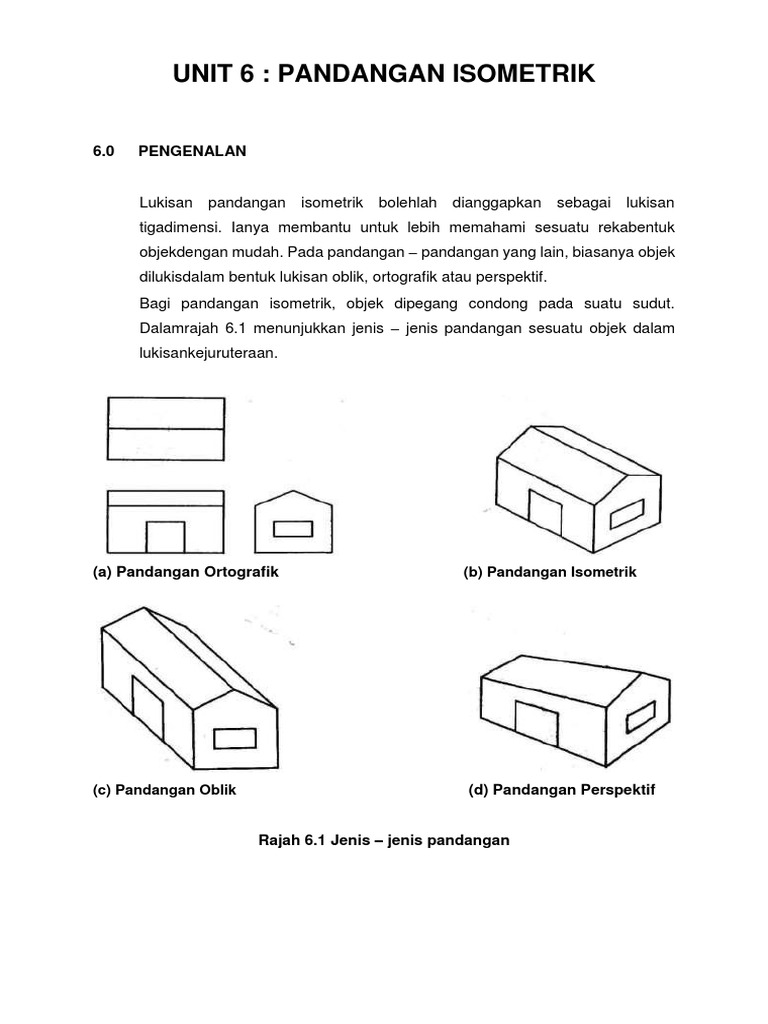 Pandangan Isometrik dalam Lukisan Kejuruteraan | PDF