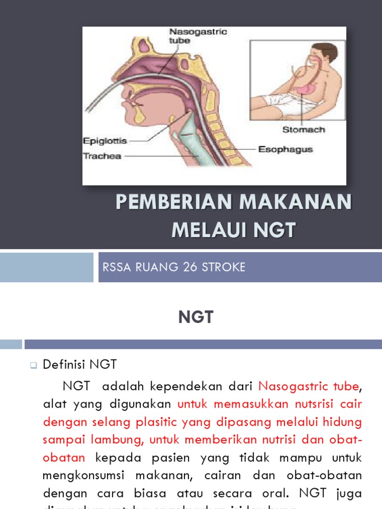 Pemberian Makan Melalui NGT 1 | PDF