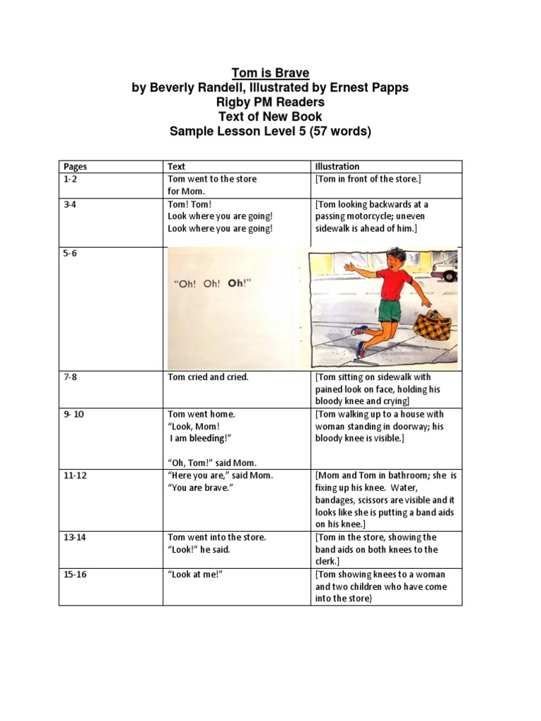 Tom Is Brave by Beverly Randell, Illustrated by Ernest Papps Rigby PM ...