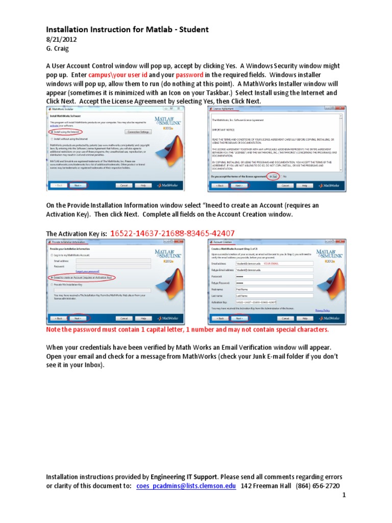 Installation Instruction For Matlab Student | PDF | Matlab | Password