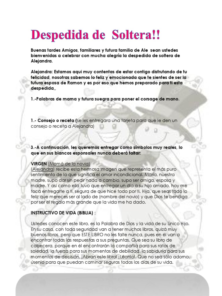 Despedida Programa | PDF | sal | Amor