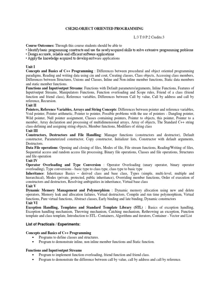 CSE202 | PDF | C++ | Pointer (Computer Programming)