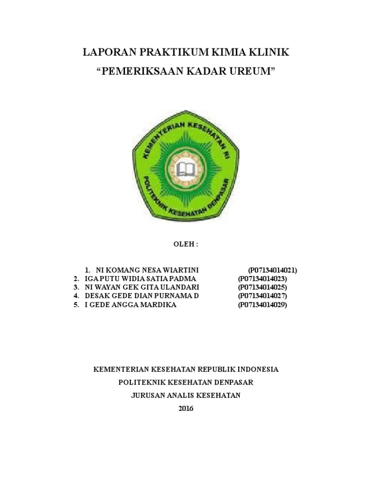 Pemeriksaan Kadar Ureum: Metode dan Hasil | PDF