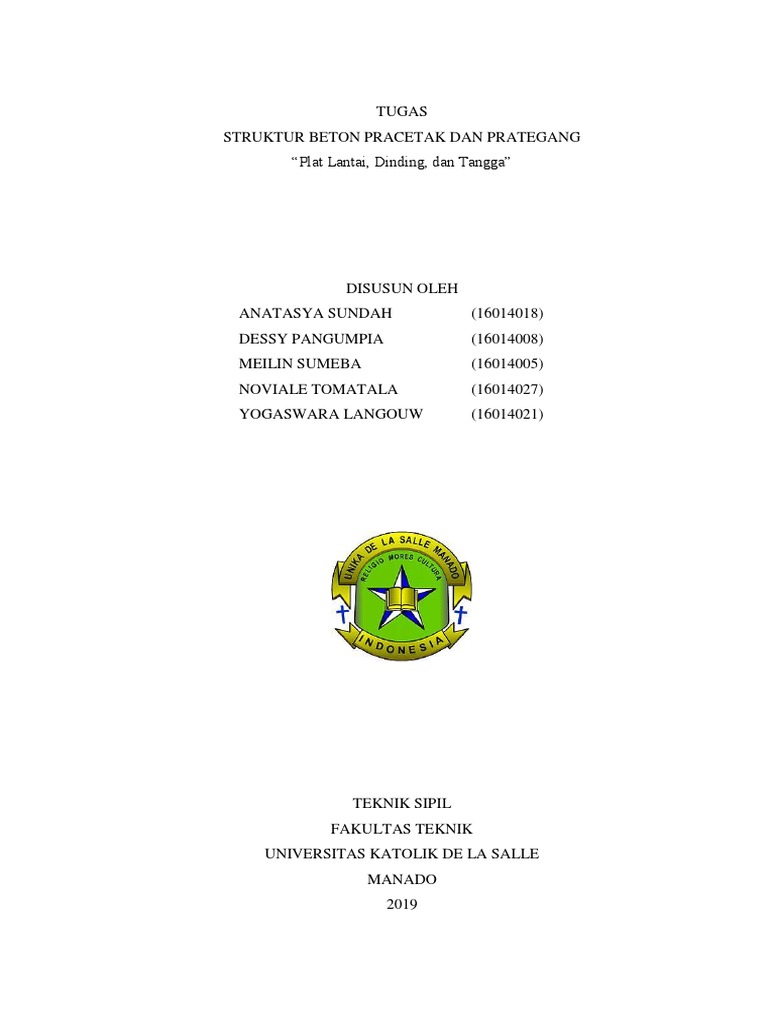 Plat, Dinding Dan Tangga Precast | PDF