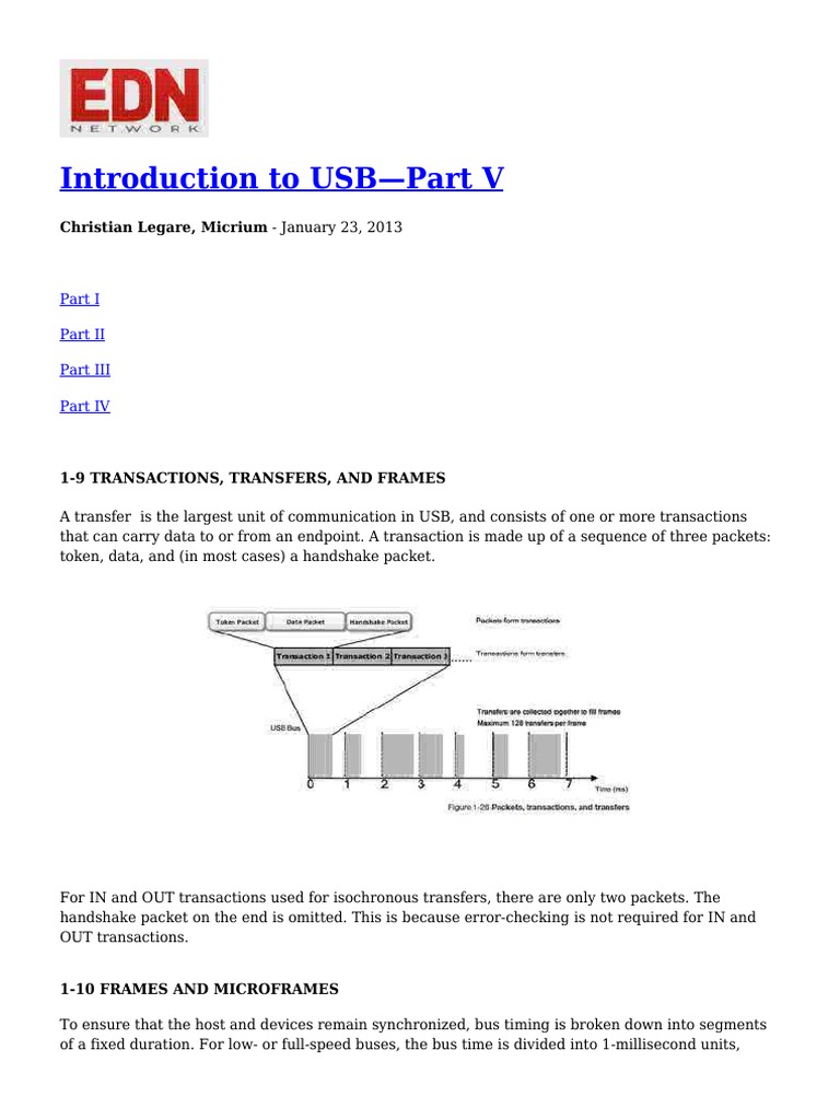 Introduction To USB Part V | PDF | Bandwidth (Computing) | Usb