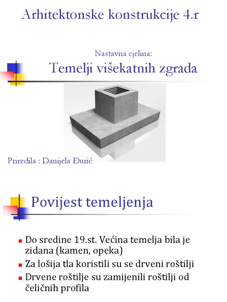 Temelji PDF | PDF