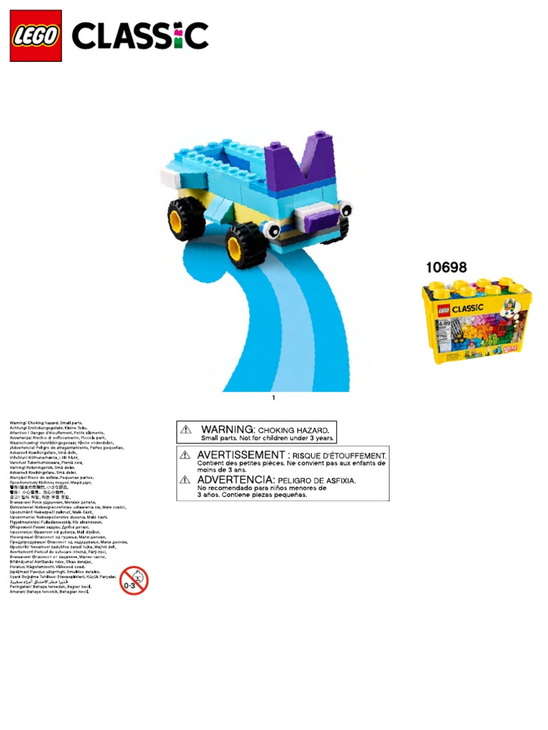 LEGO Classic 10698 Large Creative Brick Box Building Instruction ...