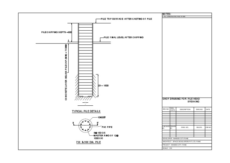Notes: Pile Top Surface After Casting Of Pile | Deep Foundation ...