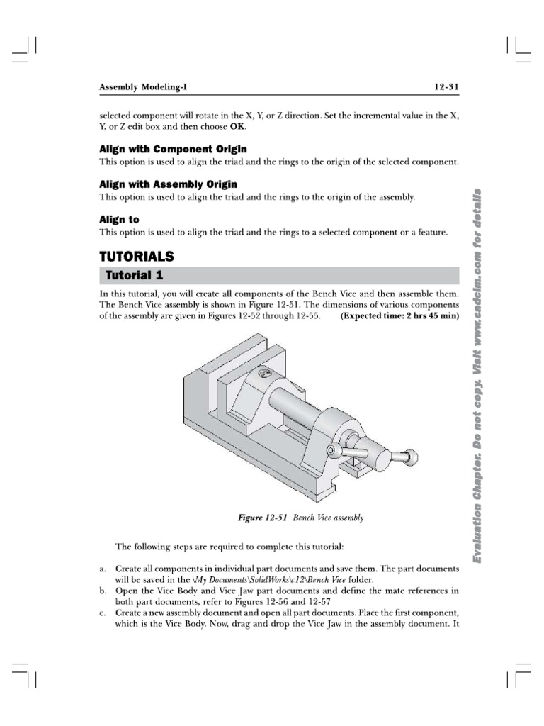 Assembly Exercise 1 (Bench Vise) PDF | PDF