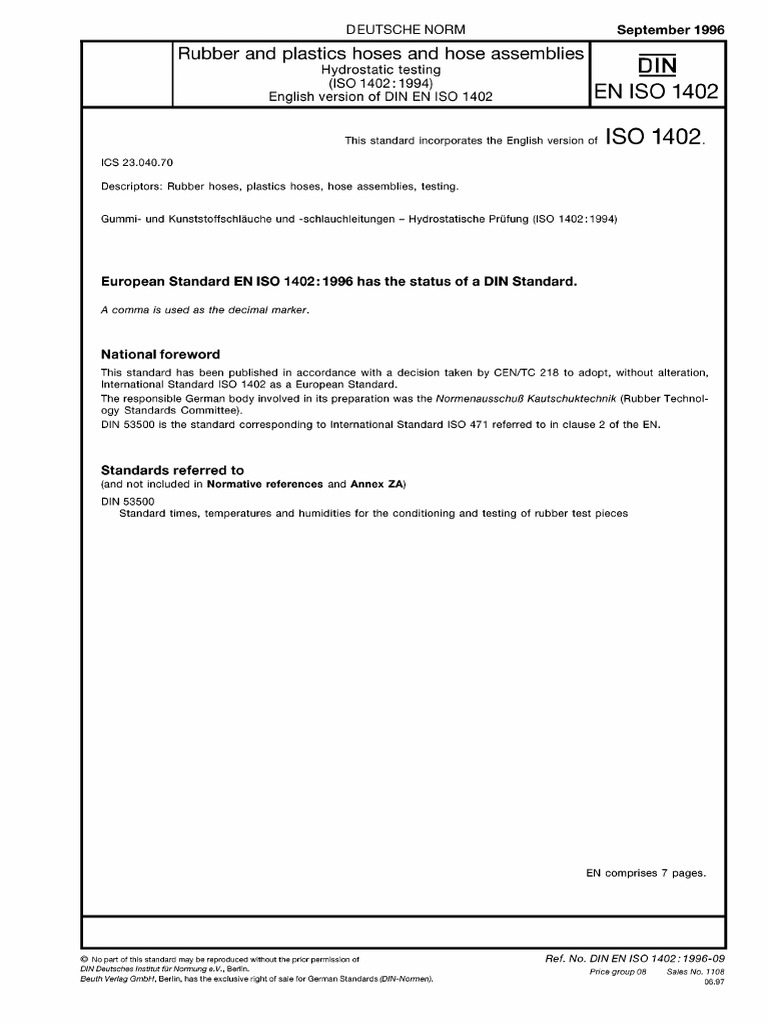 Iso 1402 | PDF
