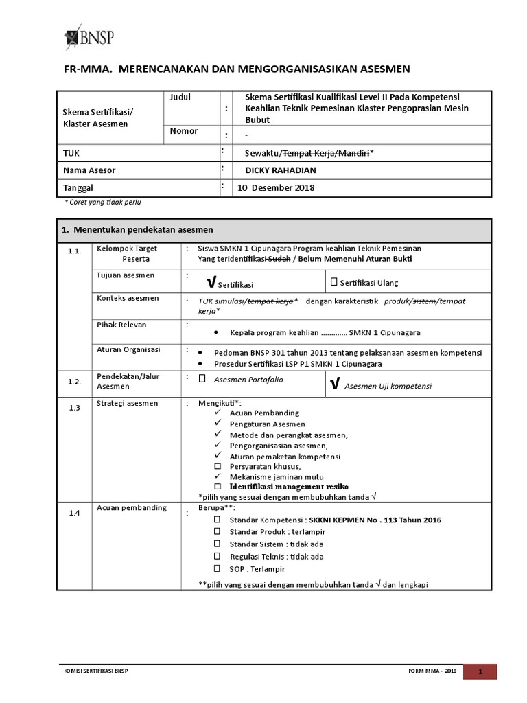 Form Mma 2018 | PDF