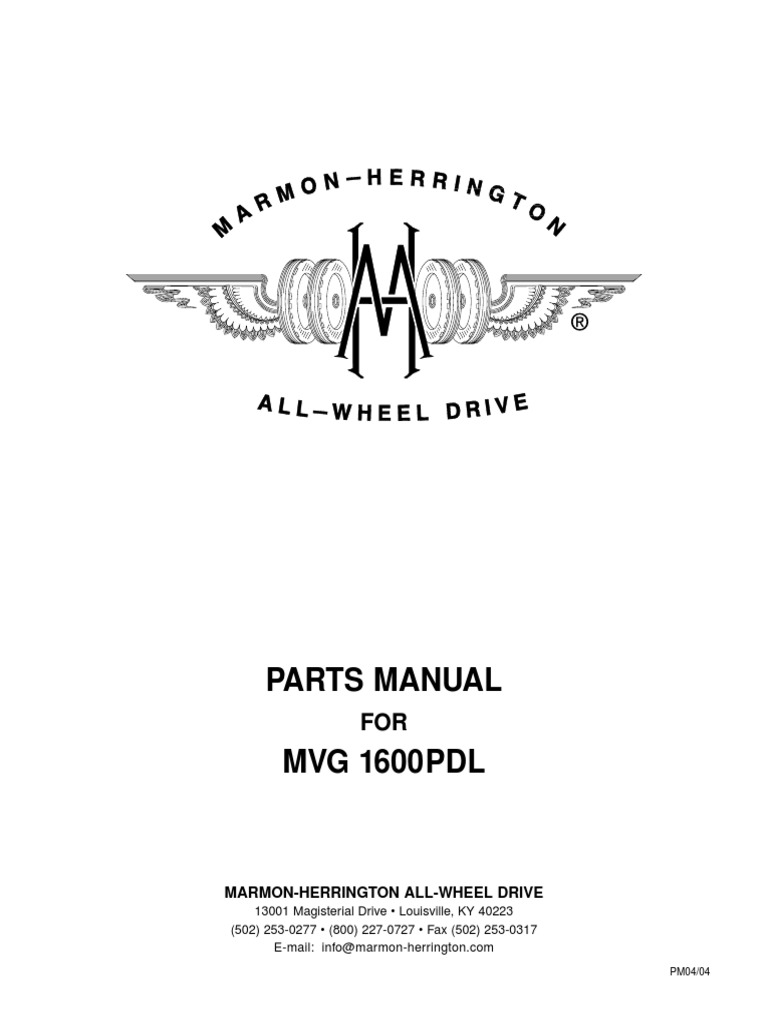 MVG-1600 Parts PDF | PDF | Screw | Vehicle Technology