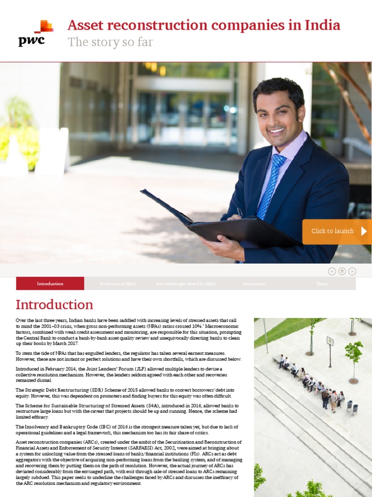 Asset Reconstruction Companies in India The Story So Far | PDF ...
