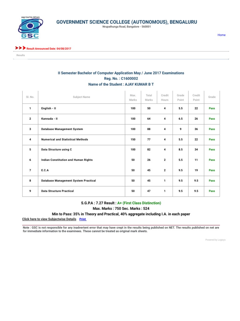 Government Science College (Autonomous), Bengaluru | PDF | Science ...