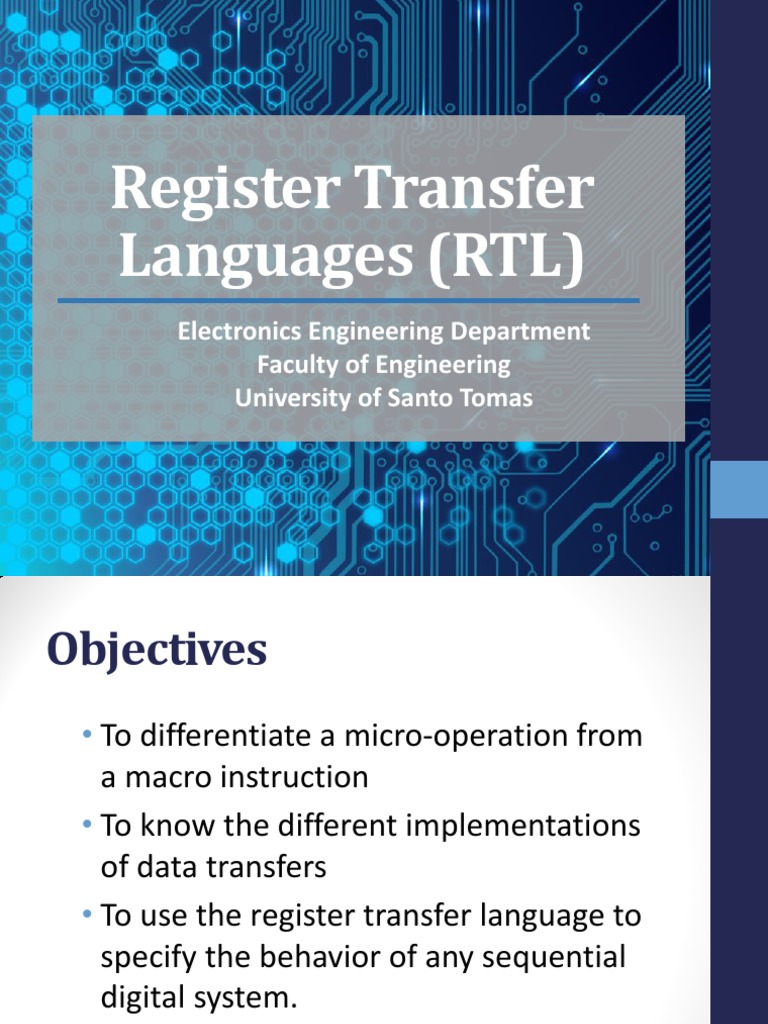 COMP 421 - Lec7 - RTL Register Transfer Languages 20142015 Students ...