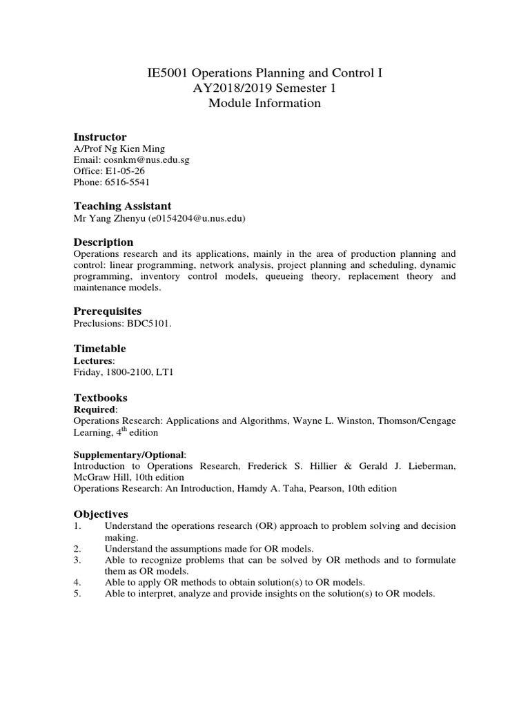 Module Information 05mar19 | PDF
