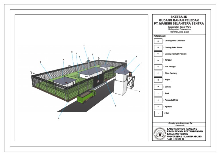 Sketsa 3D G. Handak | PDF