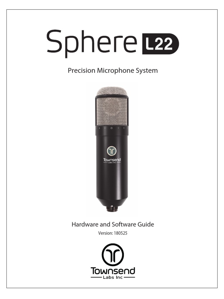 Townsend Labs Sphere L22 Microphone System User Guide | PDF ...