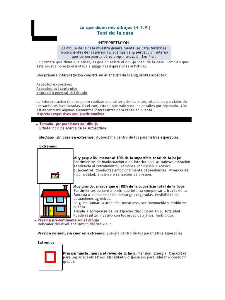 HTP Test | PDF | Las emociones | Hoja