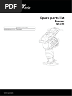 MS 382 Spare Parts List Overview | PDF | Piston | Screw