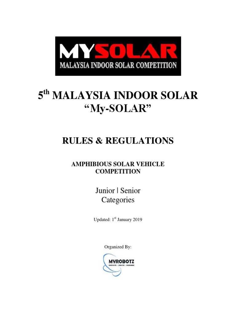 Amphibious Solar Vehicle 2019 | PDF | Professional Wrestling | Referee