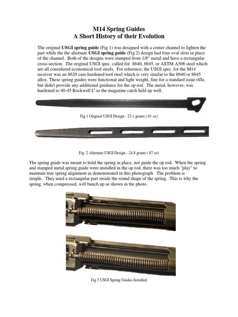 M14 Spring Guides | PDF | Welding | Construction