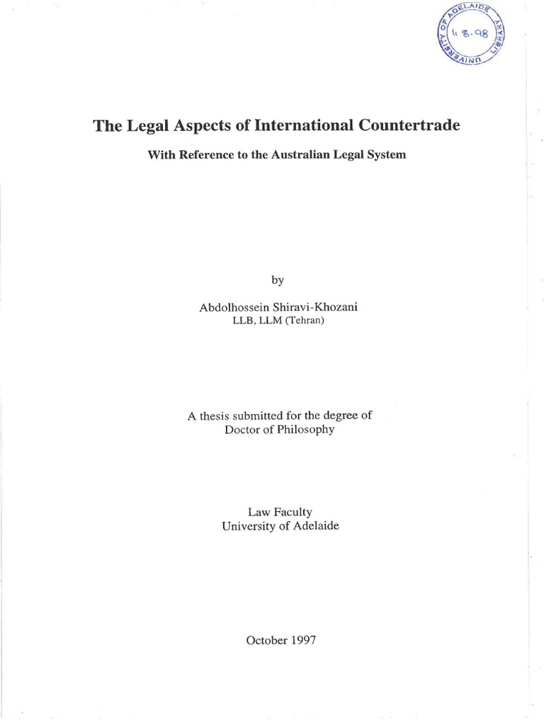 Counter Trade | PDF | International Economics | Barter