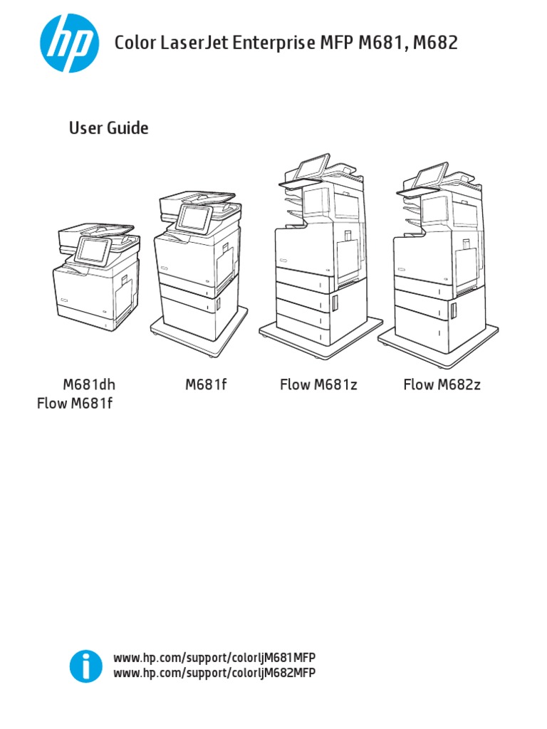 HP Color Laserjet Enterprise M681-M682 User Manual PDF | PDF | Share ...