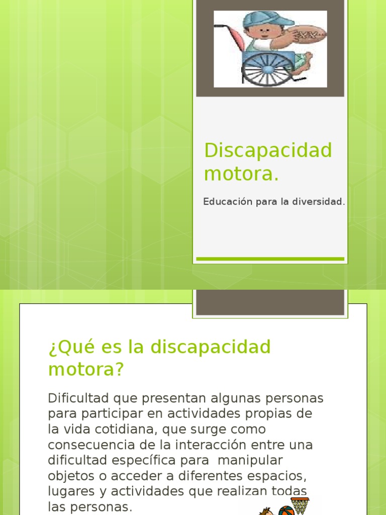 Discapacidad Motora | PDF | Invalidez | Comunicación