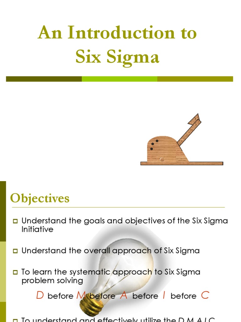 Introduction To Six Sigma | PDF | Six Sigma | Standard Deviation