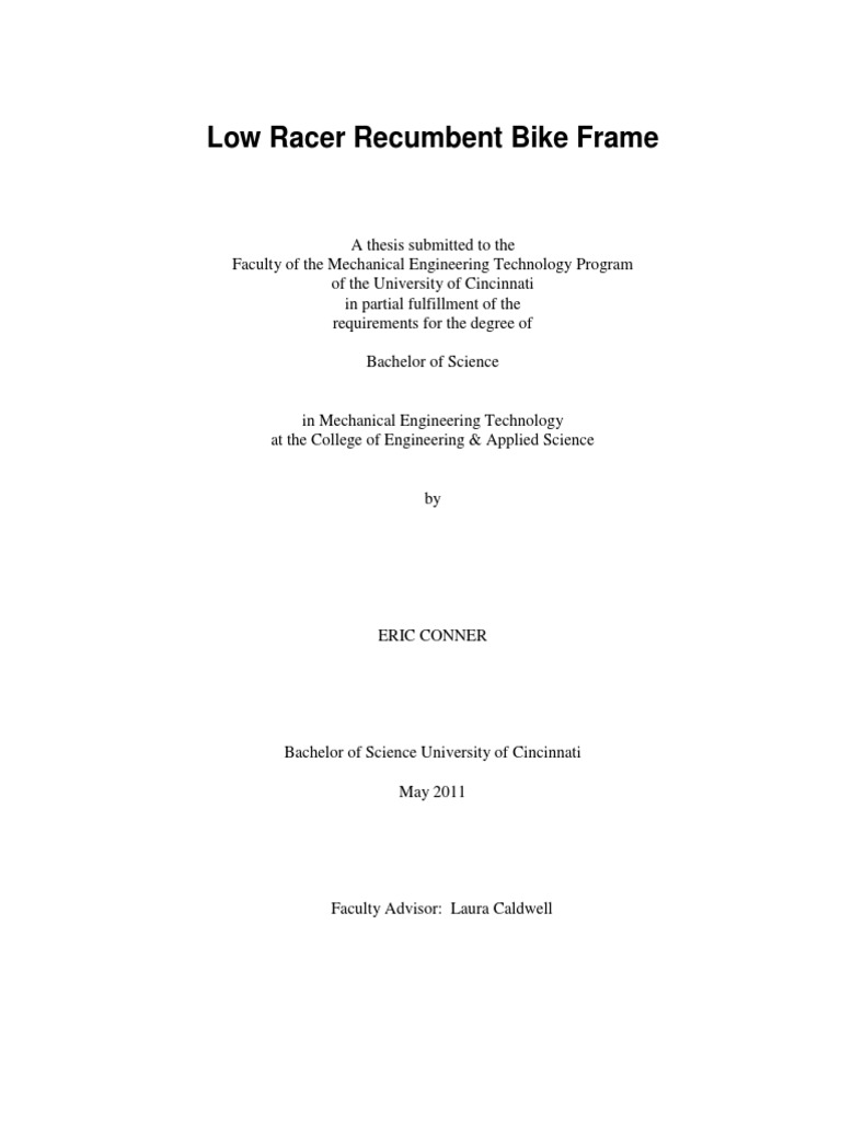 Recumbent Bike | PDF | Composite Material | Vehicles