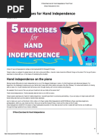 Guide 8 Piano Exercises | PDF | Hand | Piano